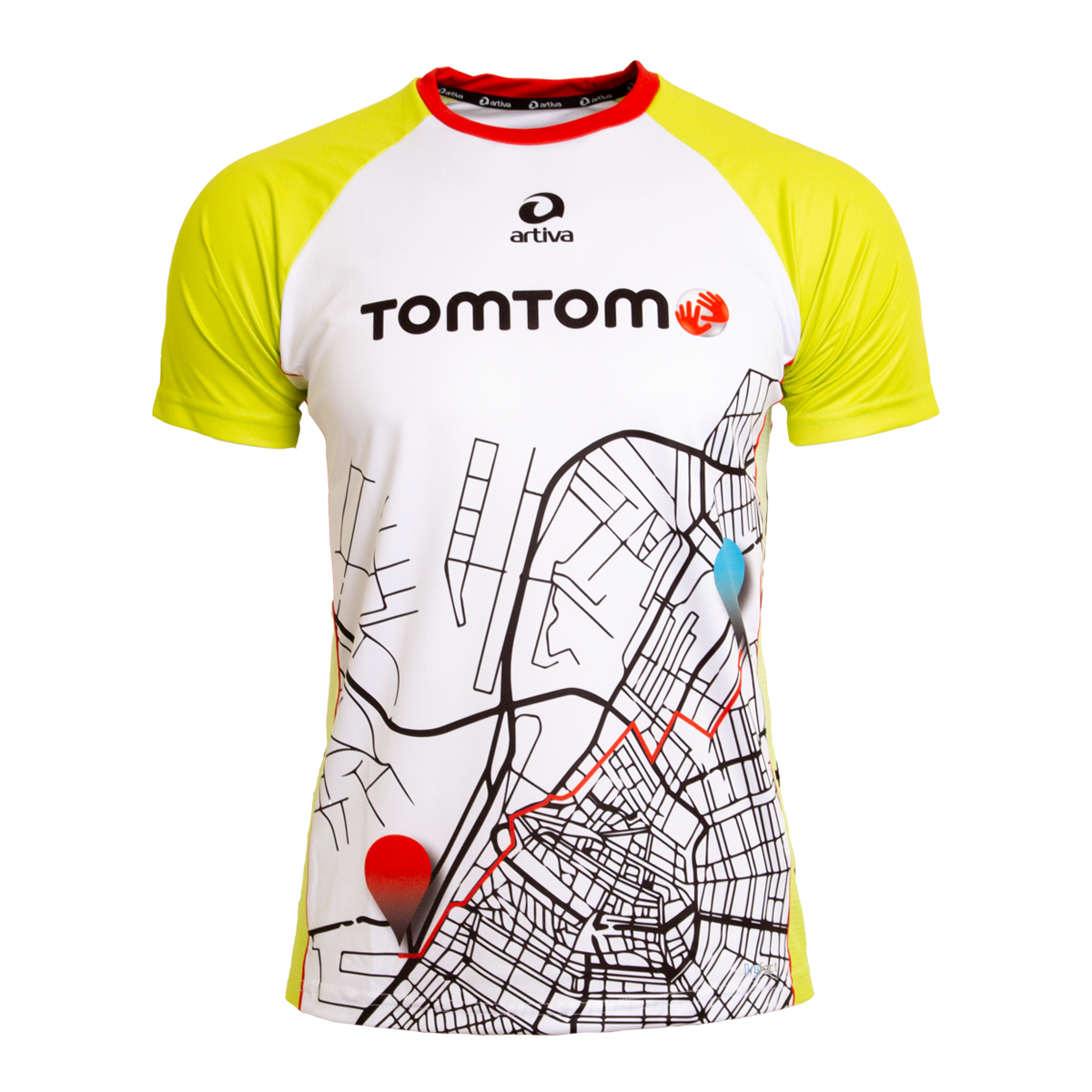 TOM TOM Laufshirt: We love yellow - artiva sports